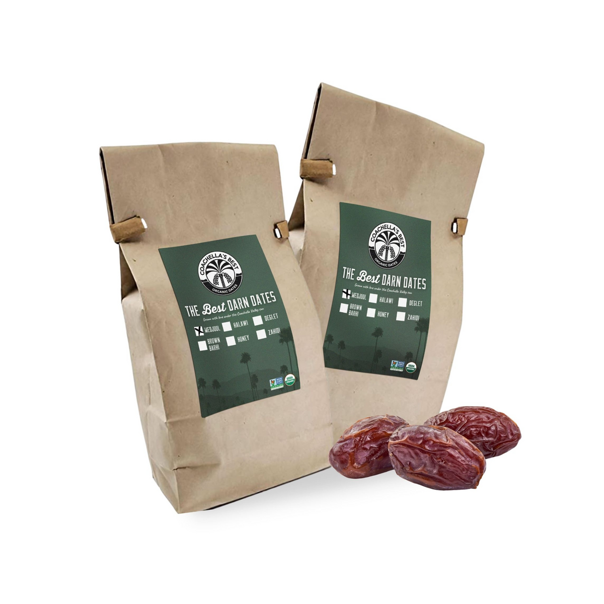 Organic Rutab Medjool Date Snack Packs | Coachella's Best Dates